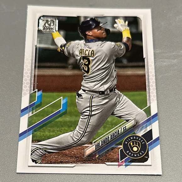 Topps | Accessories | Topps Baseball Card With Blue And White Accents ...